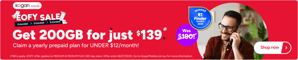 Doubled Network Coverage | Kogan Mobile