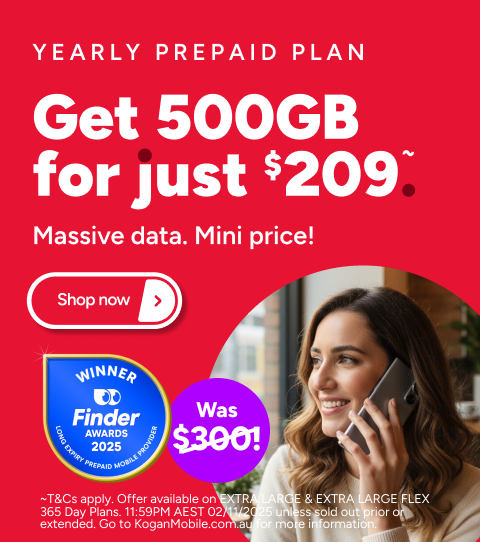 Kogan Mobile | Now with double the network coverage!