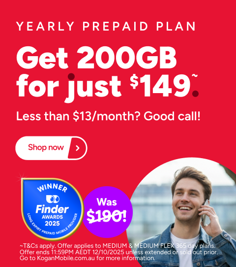 Kogan Mobile | Now with double the network coverage!