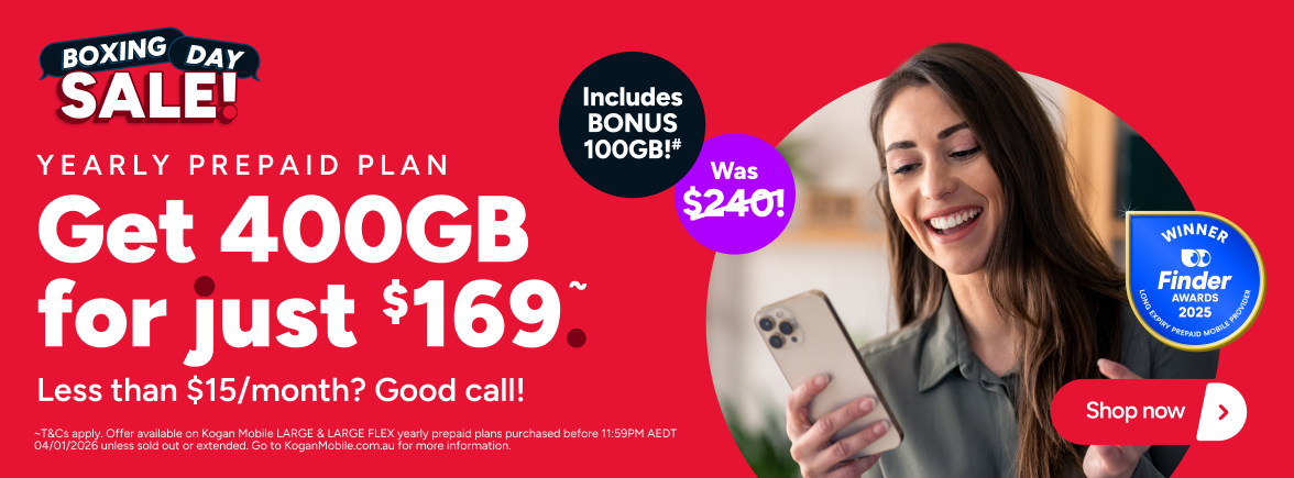Kogan Mobile | Now with double the network coverage!
